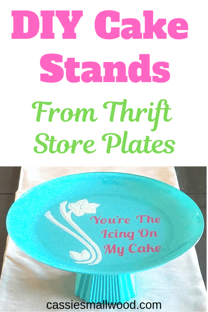 Insanely Cute DIY Cake Stand - Cassie Smallwood