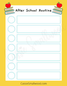 11 Daily Routine Charts And Checklists For Kids (Free Printable ...