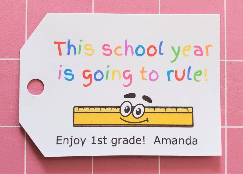 Free Printable Back To School Tags (Editable) - Cassie Smallwood