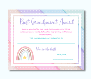 Free Printable Grandparents Day Certificates - Cassie Smallwood