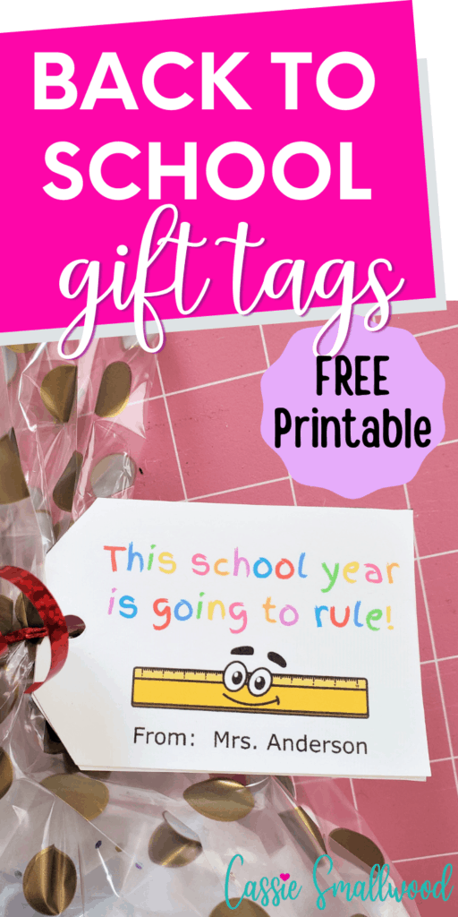 Free Printable Back To School Tags (Editable) - Cassie Smallwood