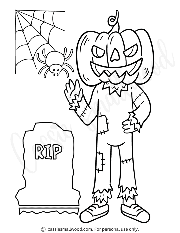 THE BEST Pumpkin Coloring Pages (Free Printable) - Cassie Smallwood
