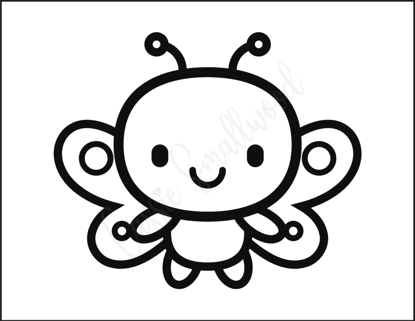 Adorably Cute Butterfly Coloring Pages - Cassie Smallwood