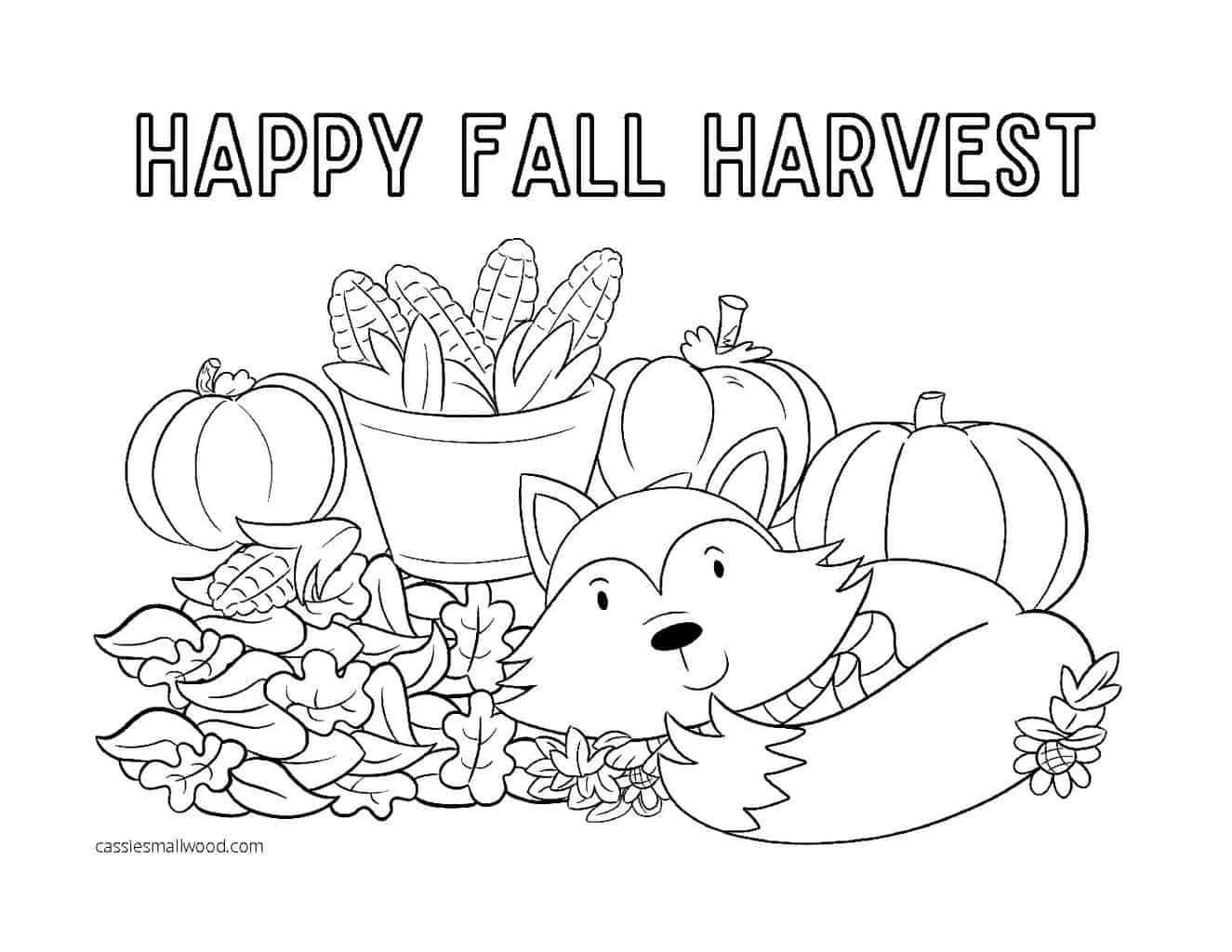 Harvest Coloring Fall Pages Autumn Supercoloring Printable Jesienne ...