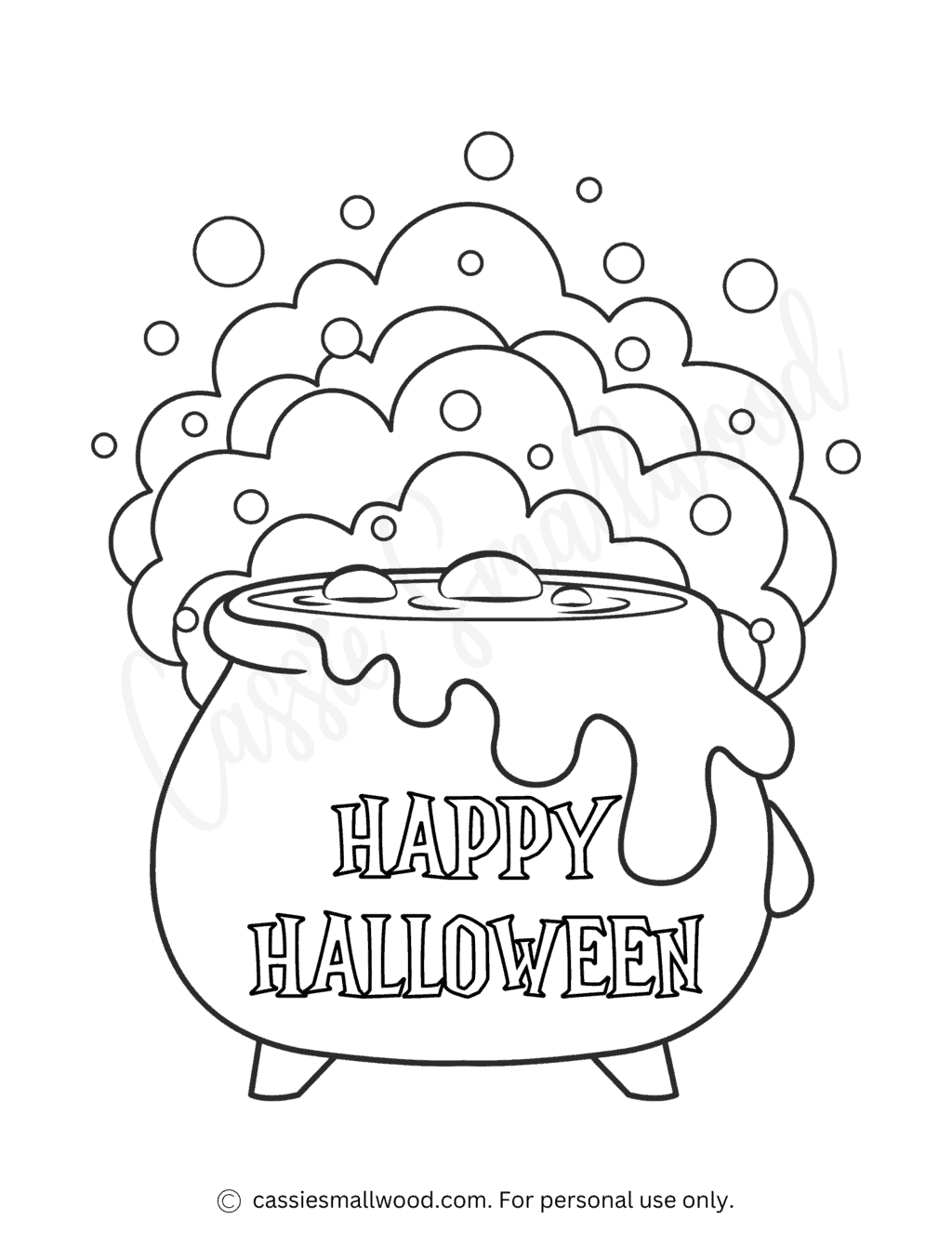 THE BEST Witch Coloring Pages - Cassie Smallwood