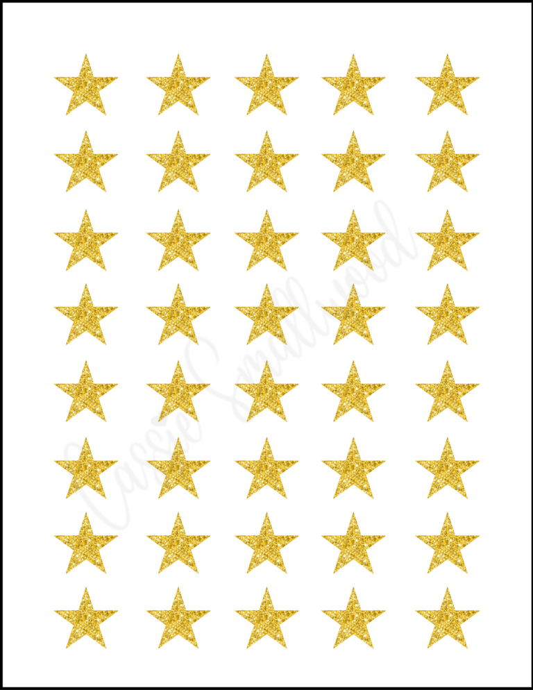 46 Printable Star Templates (Tons Of Different Sizes) - Cassie Smallwood