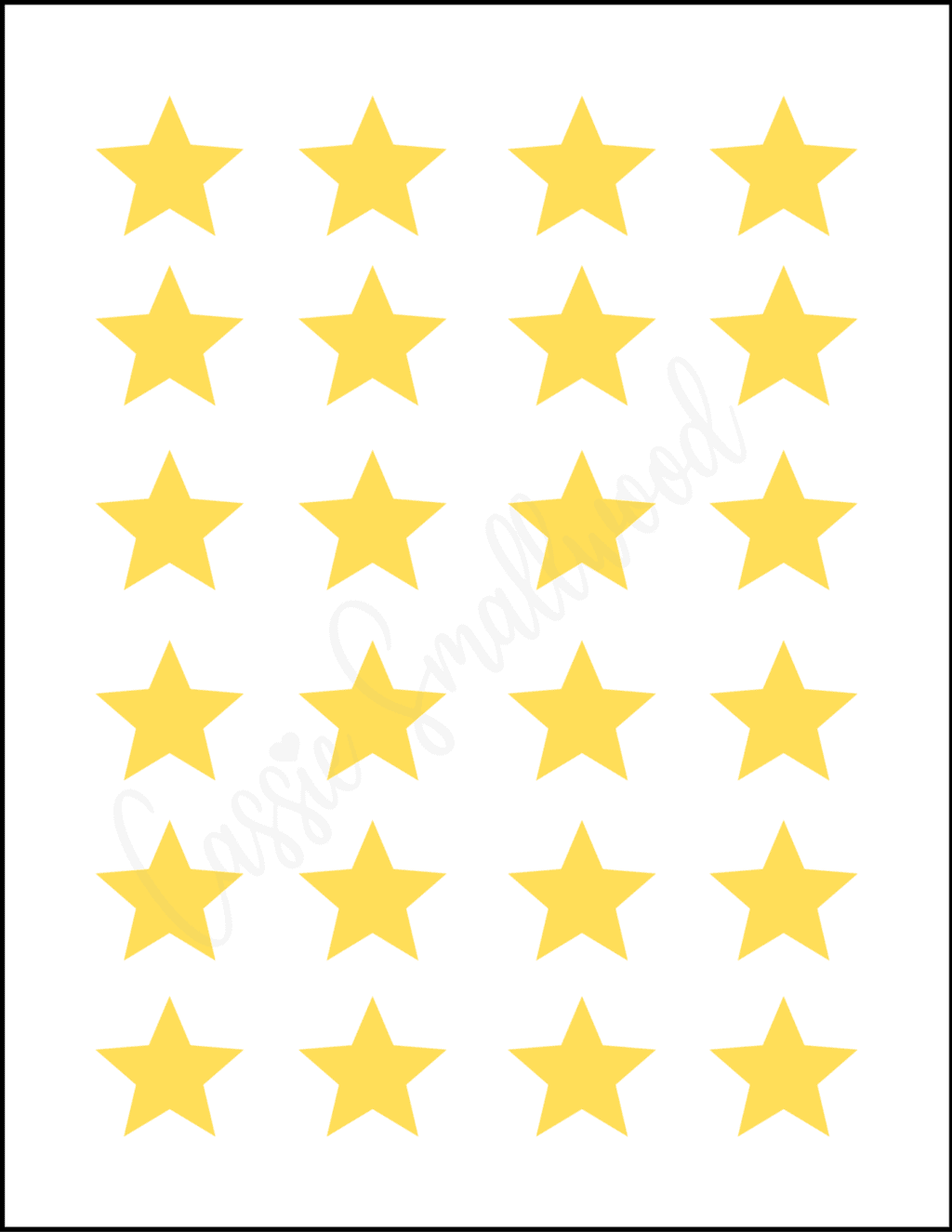 46 Printable Star Templates (Tons Of Different Sizes) - Cassie Smallwood