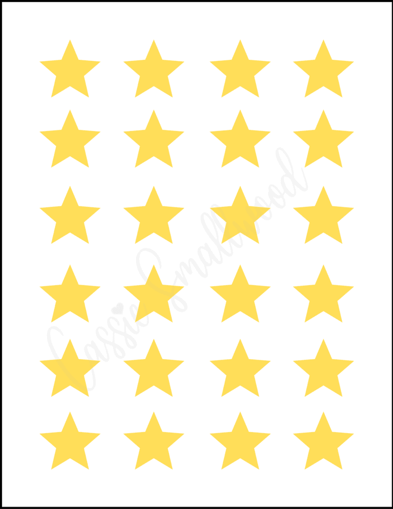 46 Printable Star Templates (Tons Of Different Sizes) - Cassie Smallwood