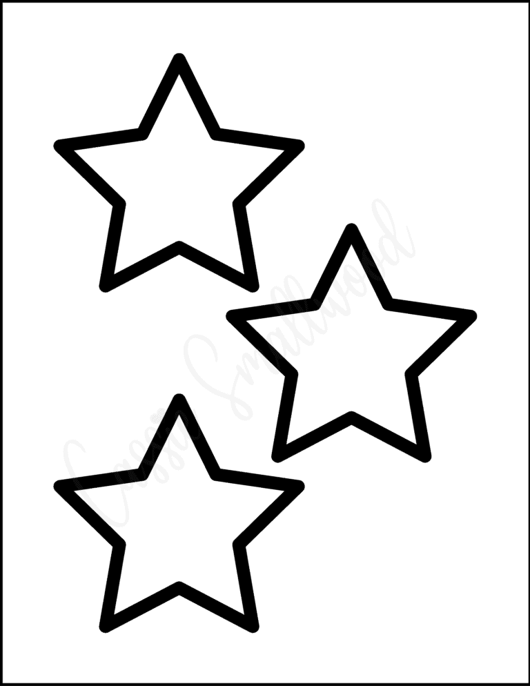 46 Printable Star Templates (Tons Of Different Sizes) - Cassie Smallwood