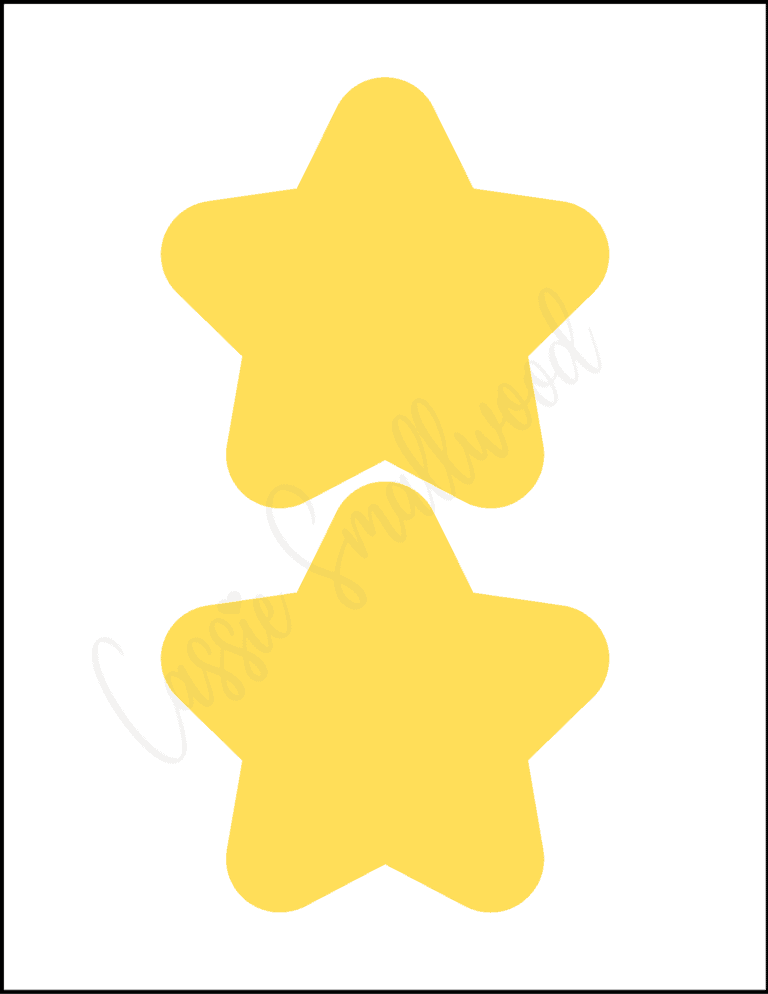 46 Printable Star Templates (Tons Of Different Sizes) - Cassie Smallwood