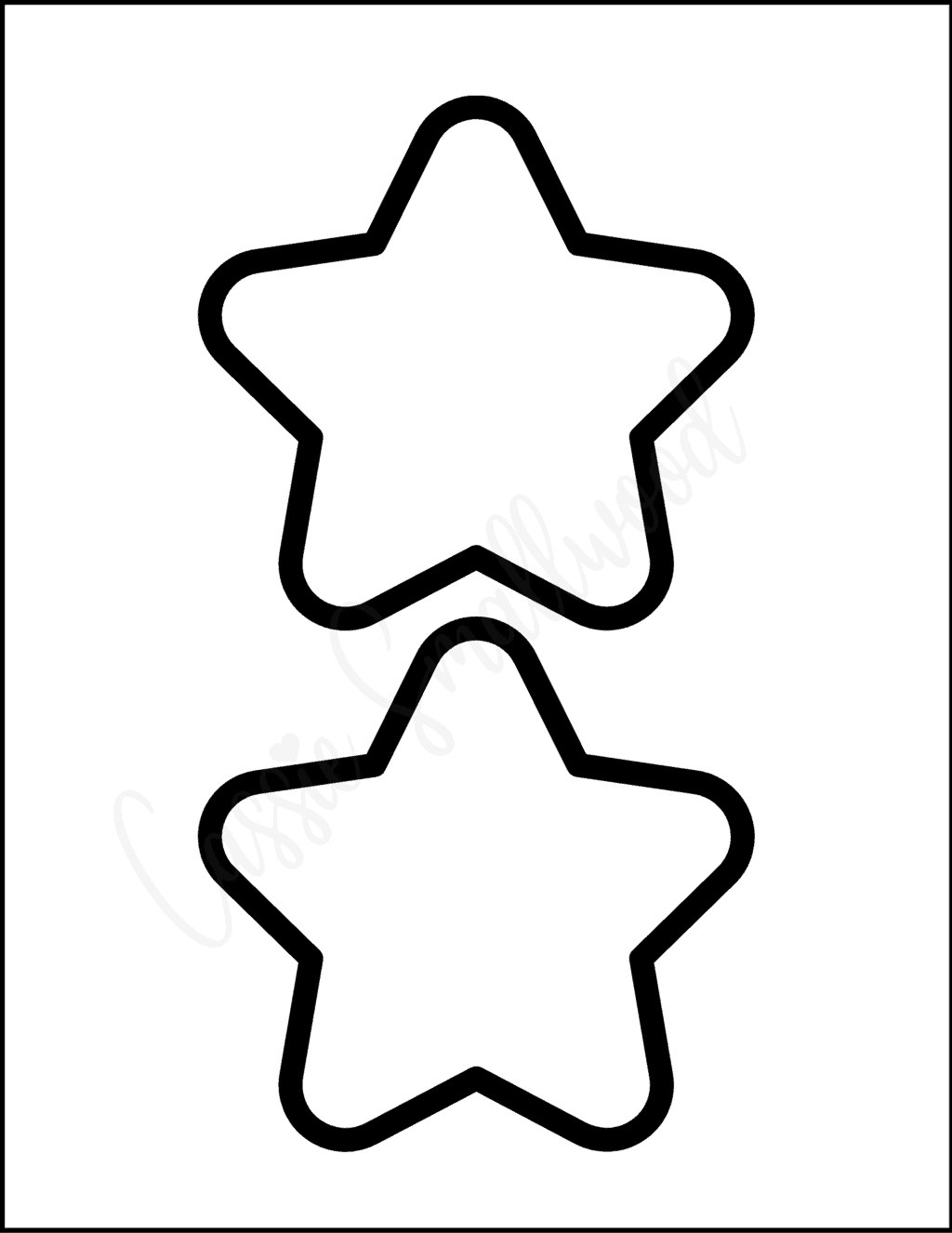 46 Printable Star Templates (Tons Of Different Sizes) ~ Cassie Smallwood