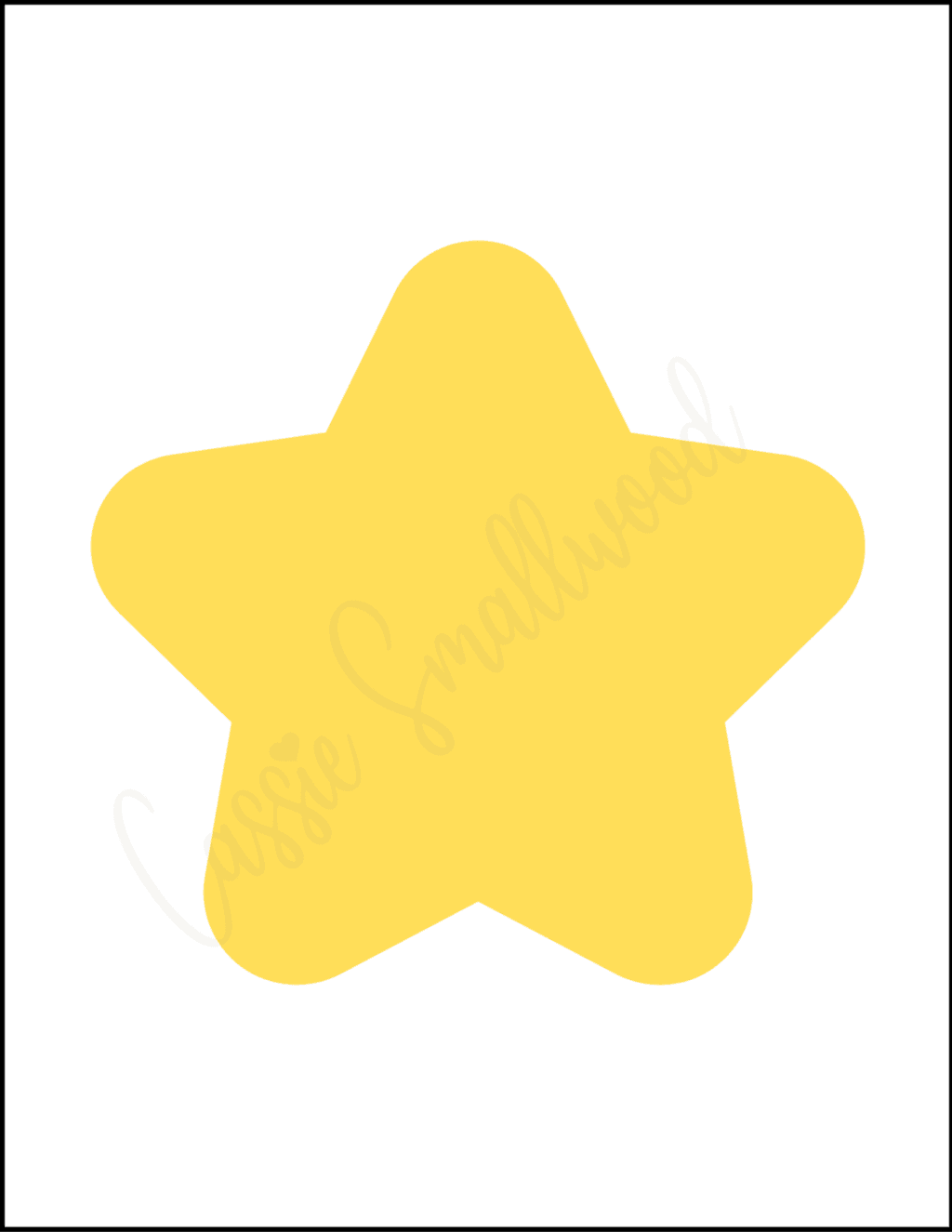 46 Printable Star Templates (Tons Of Different Sizes) - Cassie Smallwood