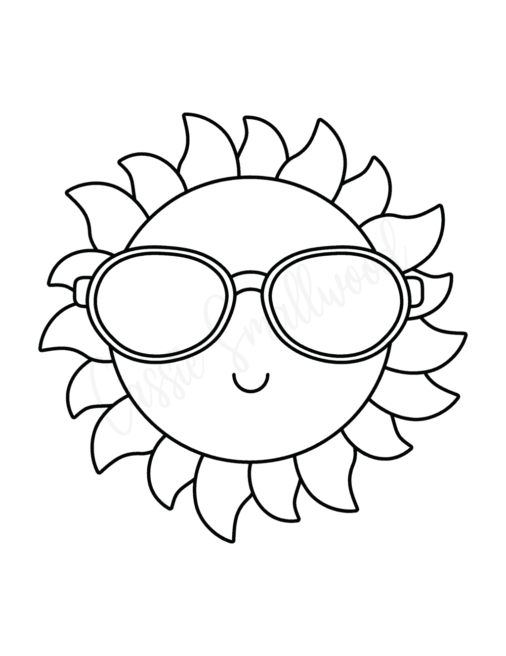 17 Cute Sun Coloring Pages - Cassie Smallwood