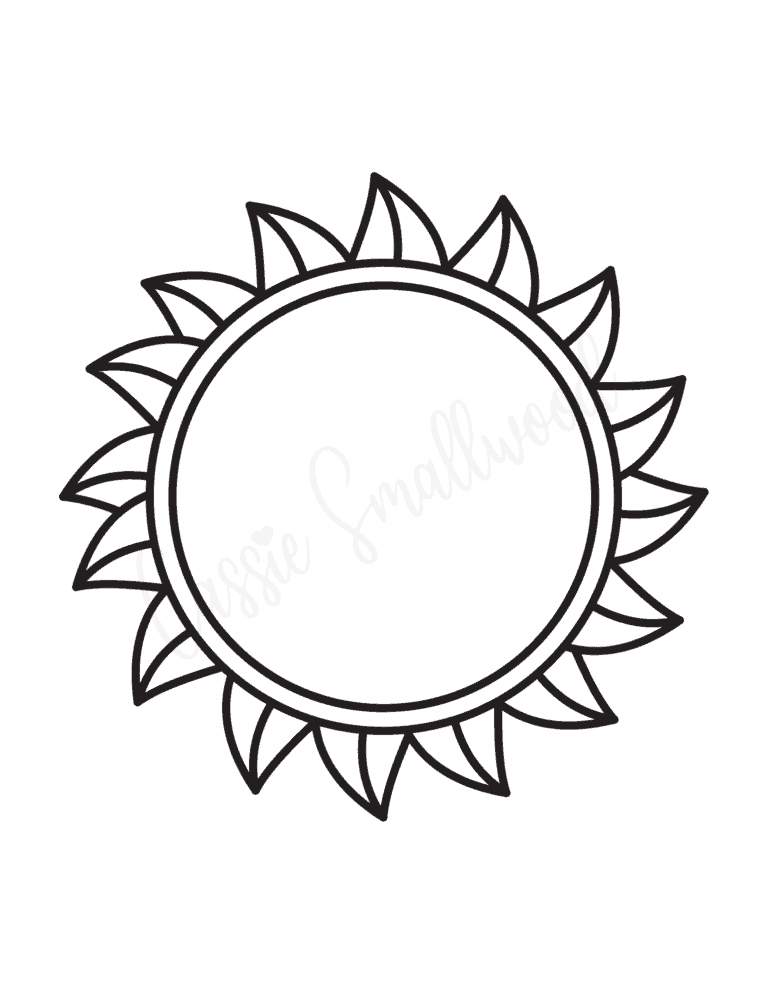 17 Cute Sun Coloring Pages - Cassie Smallwood