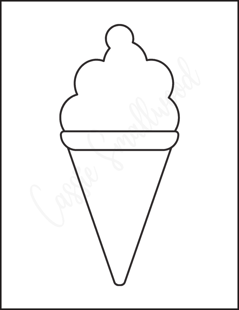 10 Cute Printable Ice Cream Templates - Cassie Smallwood