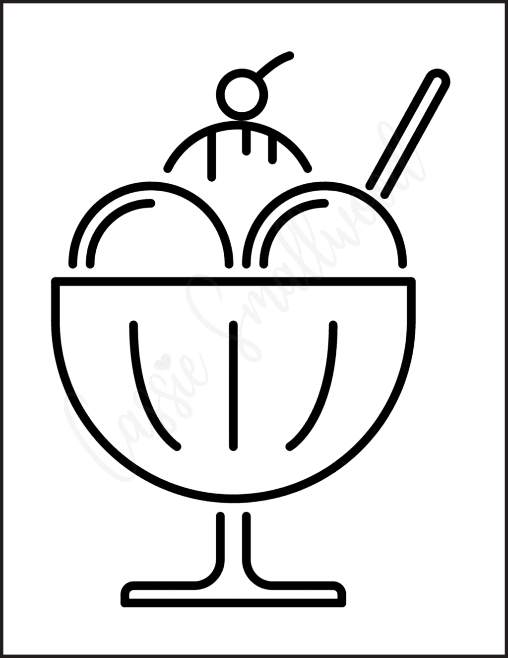 10 Cute Printable Ice Cream Templates - Cassie Smallwood