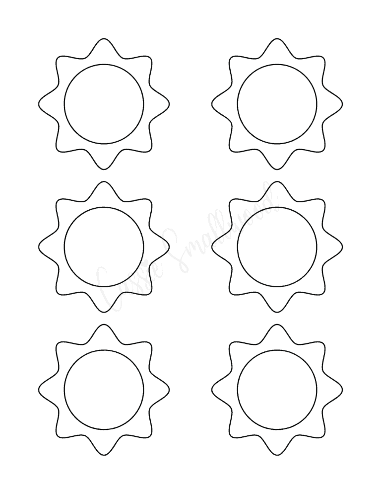 Sun Templates (Lots Of Shapes and Sizes) - Cassie Smallwood