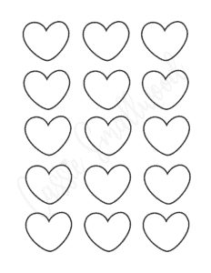 25 Cute Printable Heart Templates (Tons Of Different Sizes and Shapes ...