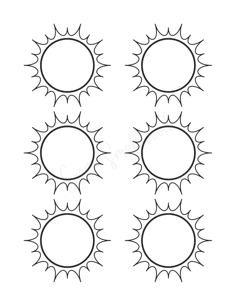 Sun Templates (Lots Of Shapes and Sizes) - Cassie Smallwood