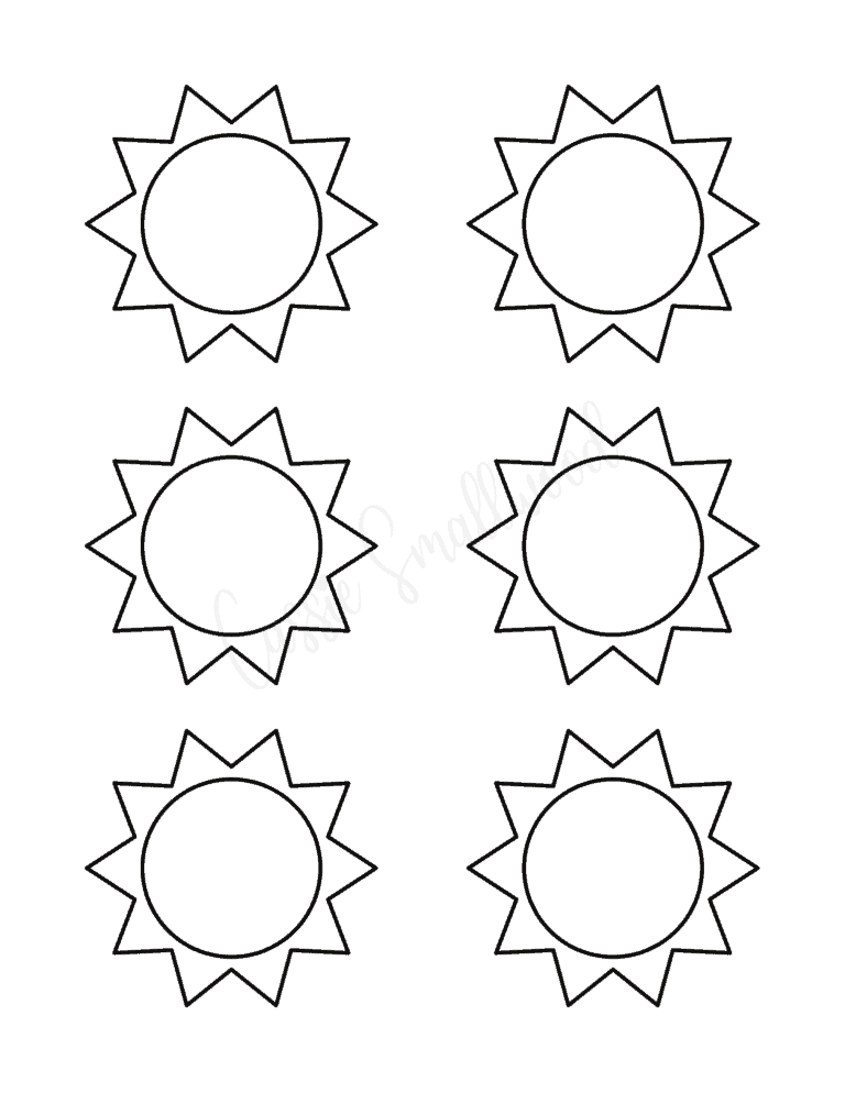 Sun Templates (Lots Of Shapes and Sizes) - Cassie Smallwood
