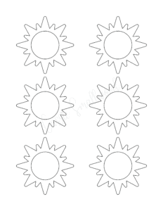 Sun Templates (Lots Of Shapes and Sizes) - Cassie Smallwood