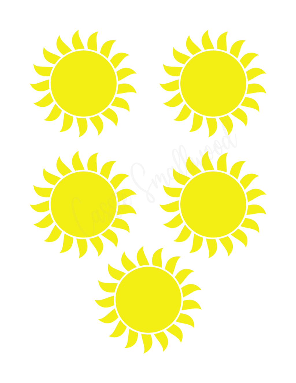 Sun Templates (Lots Of Shapes and Sizes) - Cassie Smallwood
