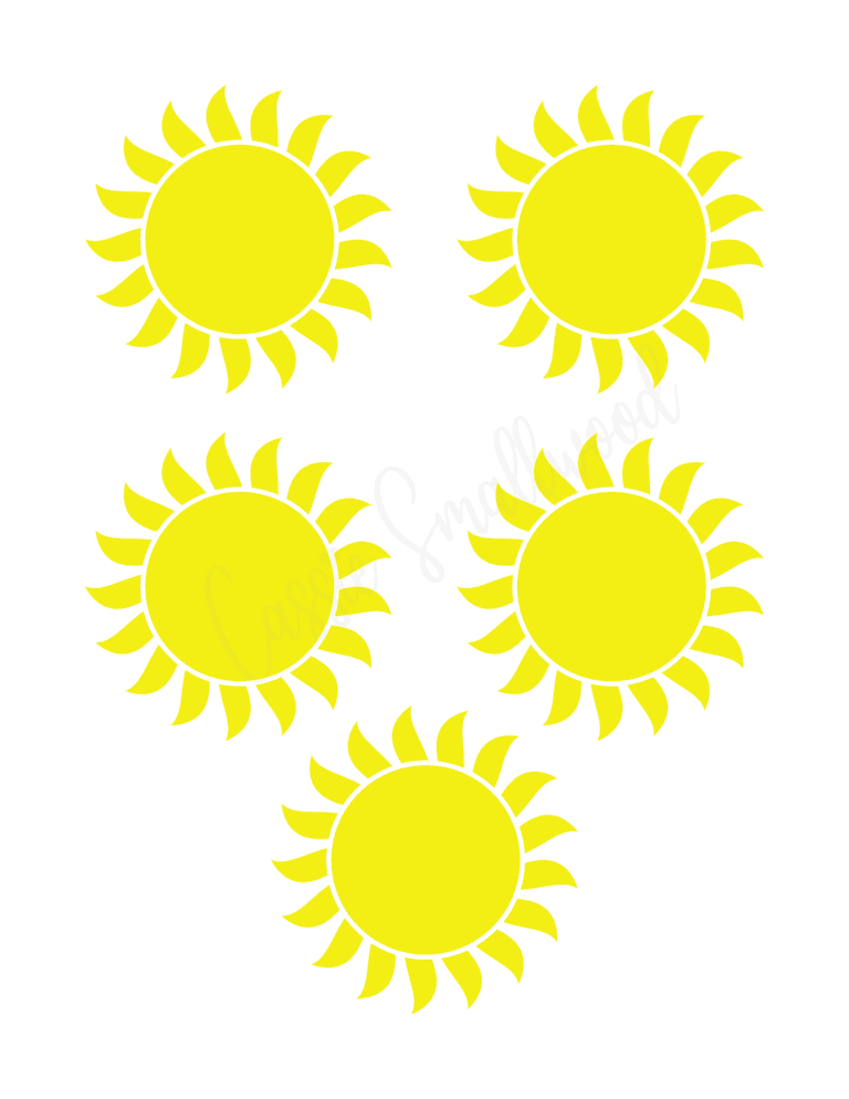Sun Templates (Lots Of Shapes and Sizes) - Cassie Smallwood