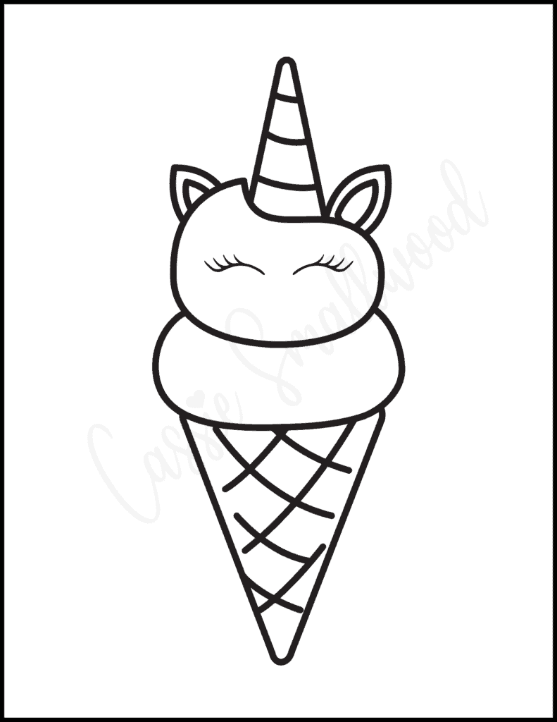 19 Cute Ice Cream Coloring Pages - Cassie Smallwood 19 Cute Ice Cream Coloring Pages - Cassie Smallwood