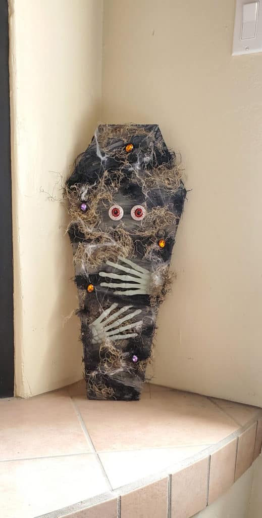 Printable Coffin Template And DIY Foam Board Halloween Craft - Cassie ...