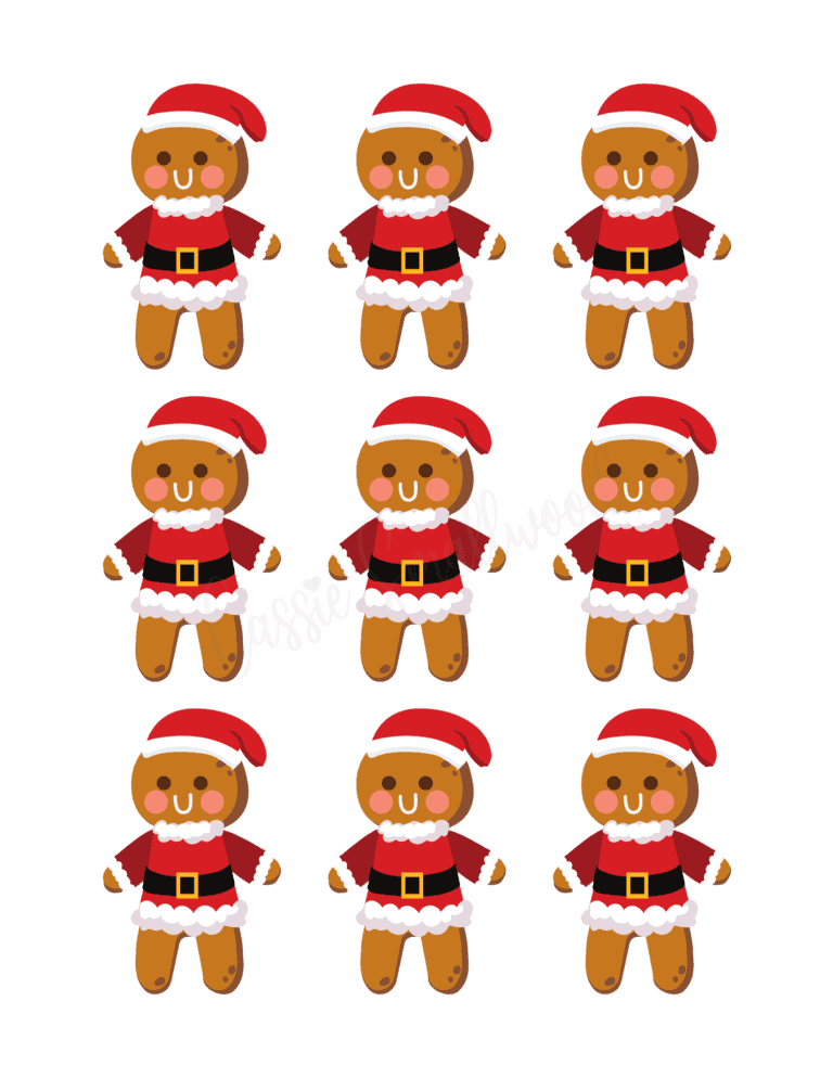 22 Adorable Gingerbread Man Templates - Cassie Smallwood