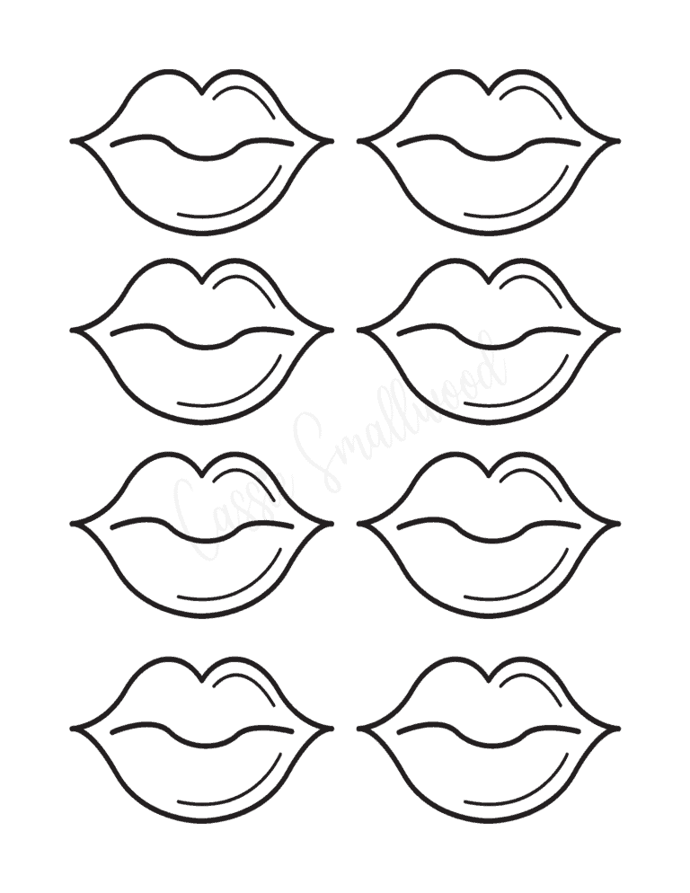 15 Pretty Lips Templates - Cassie Smallwood