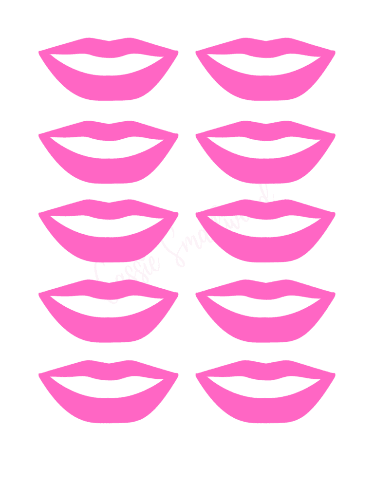 15 Pretty Lips Templates - Cassie Smallwood