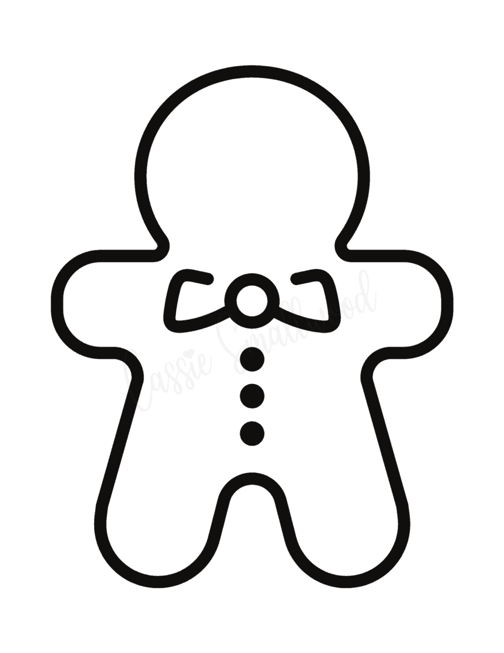 22 Adorable Gingerbread Man Templates - Cassie Smallwood