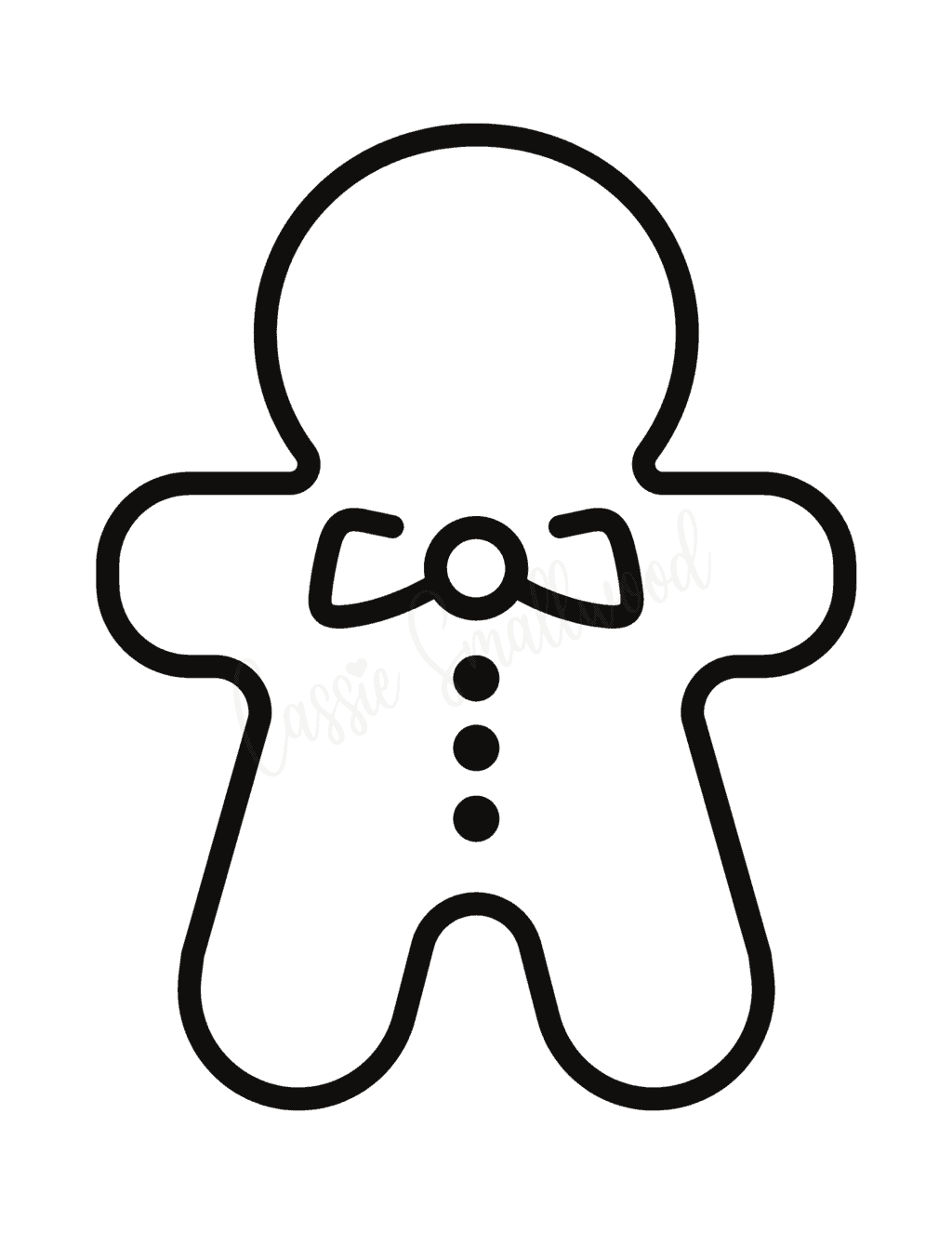 22 Adorable Gingerbread Man Templates - Cassie Smallwood