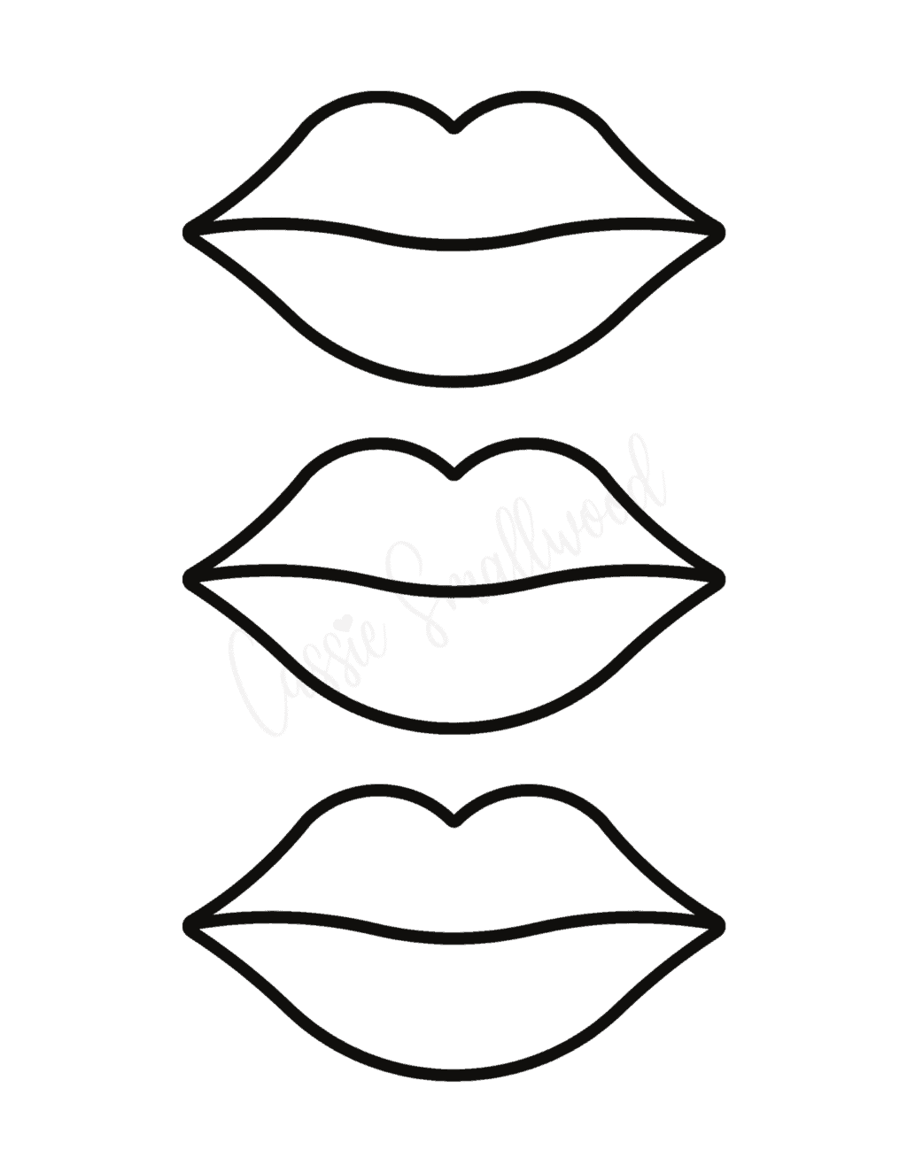 15 Pretty Lips Templates - Cassie Smallwood