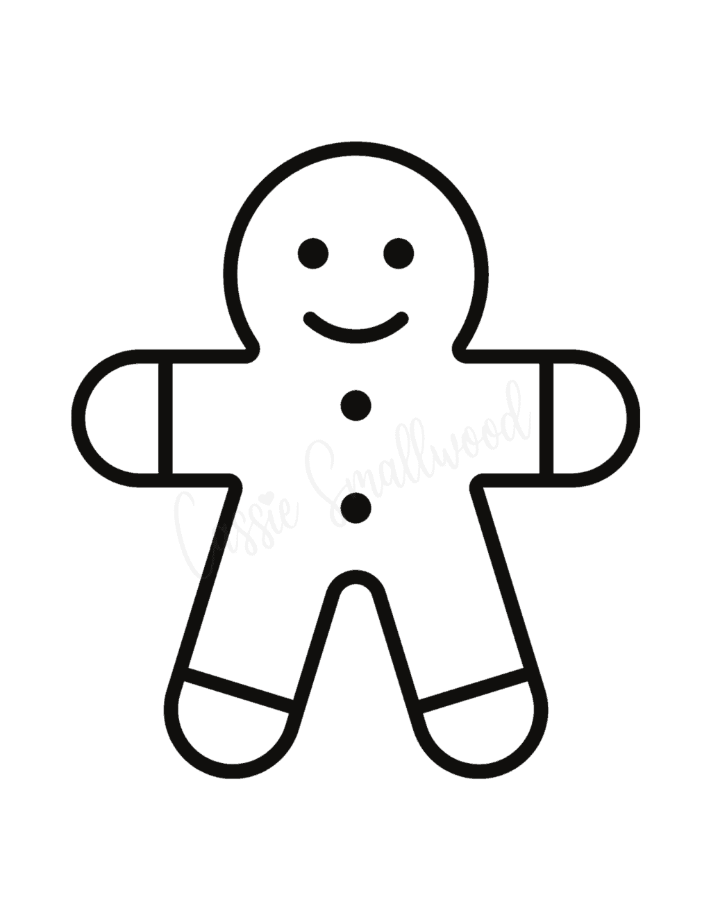 22 Adorable Gingerbread Man Templates - Cassie Smallwood