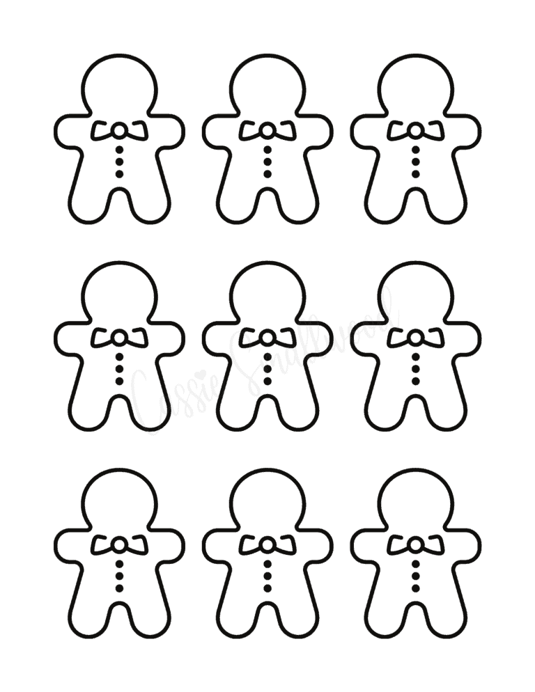 22 Adorable Gingerbread Man Templates - Cassie Smallwood