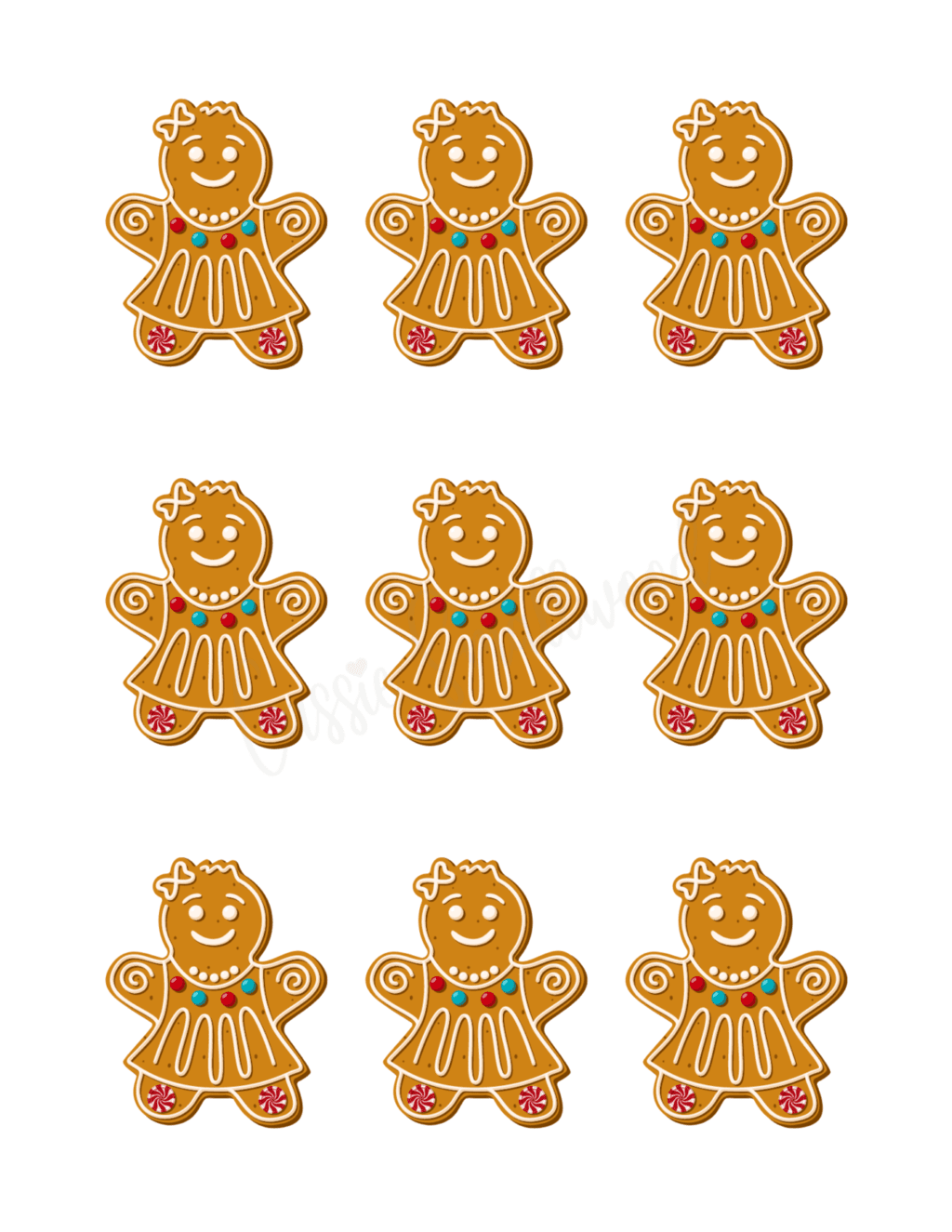 22 Adorable Gingerbread Man Templates - Cassie Smallwood