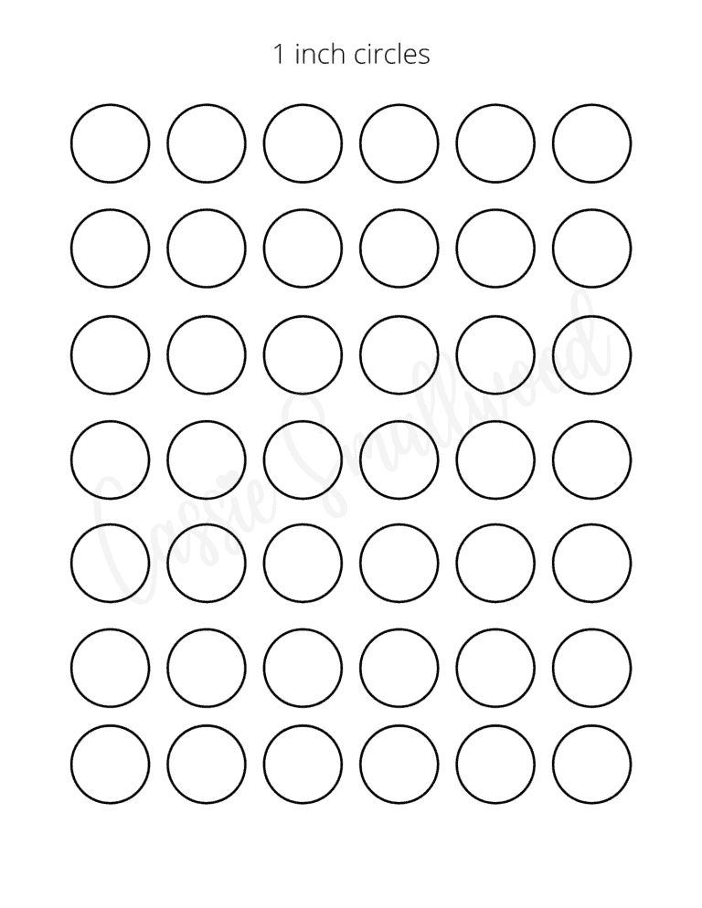 17 Sizes Of Printable Circle Templates - Cassie Smallwood