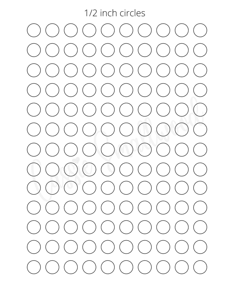 17 Sizes Of Printable Circle Templates - Cassie Smallwood
