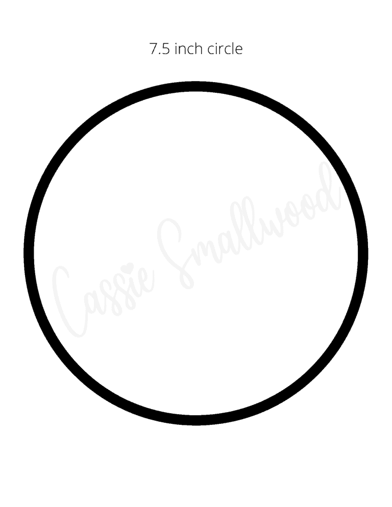 17 Sizes Of Printable Circle Templates - Cassie Smallwood