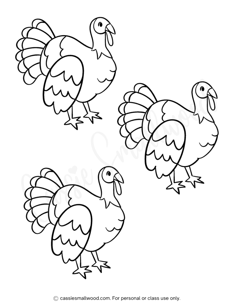 31 Cutest Turkey Templates - Cassie Smallwood