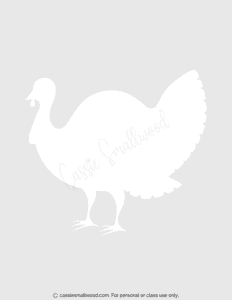 31 Cutest Turkey Templates - Cassie Smallwood