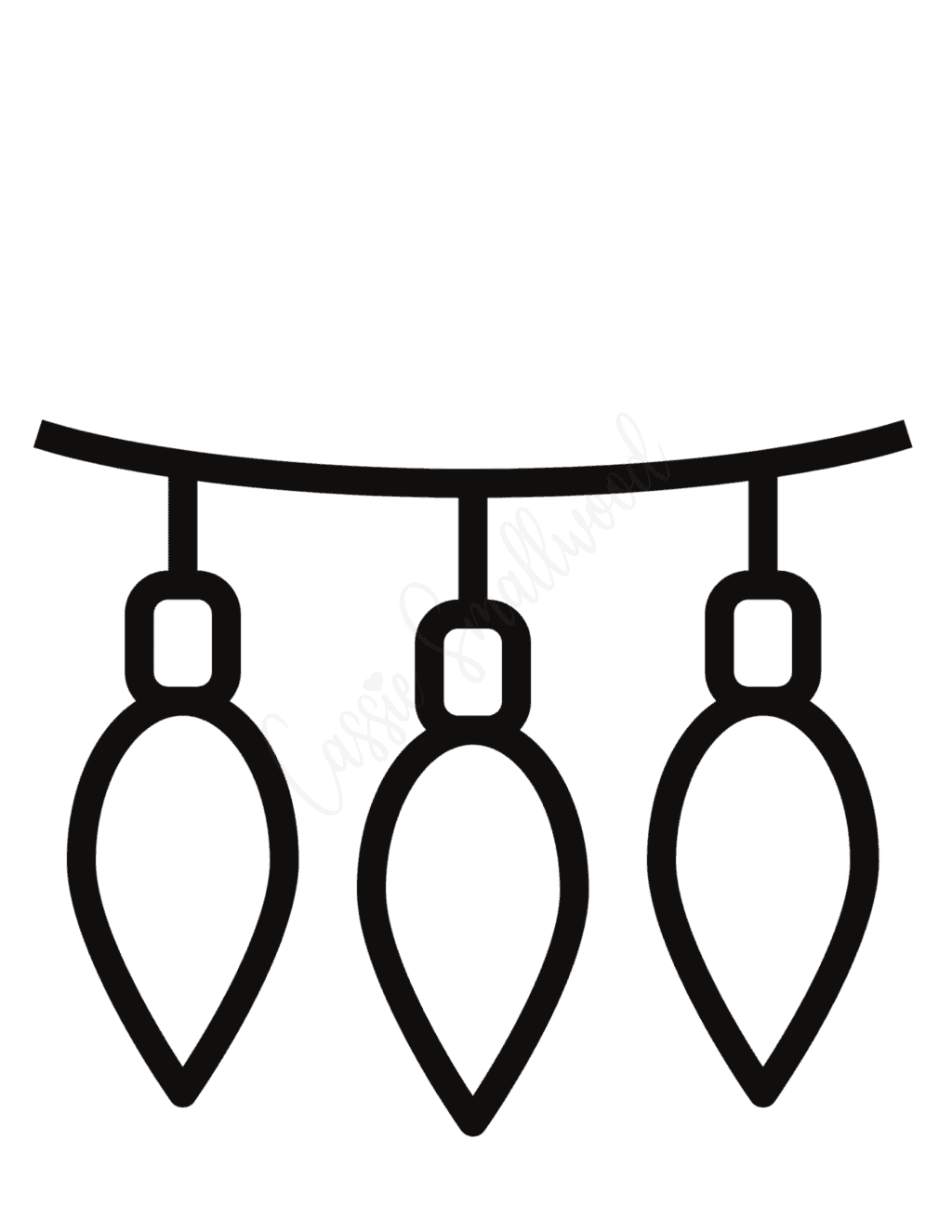 8 Pretty Christmas Lights Templates - Cassie Smallwood