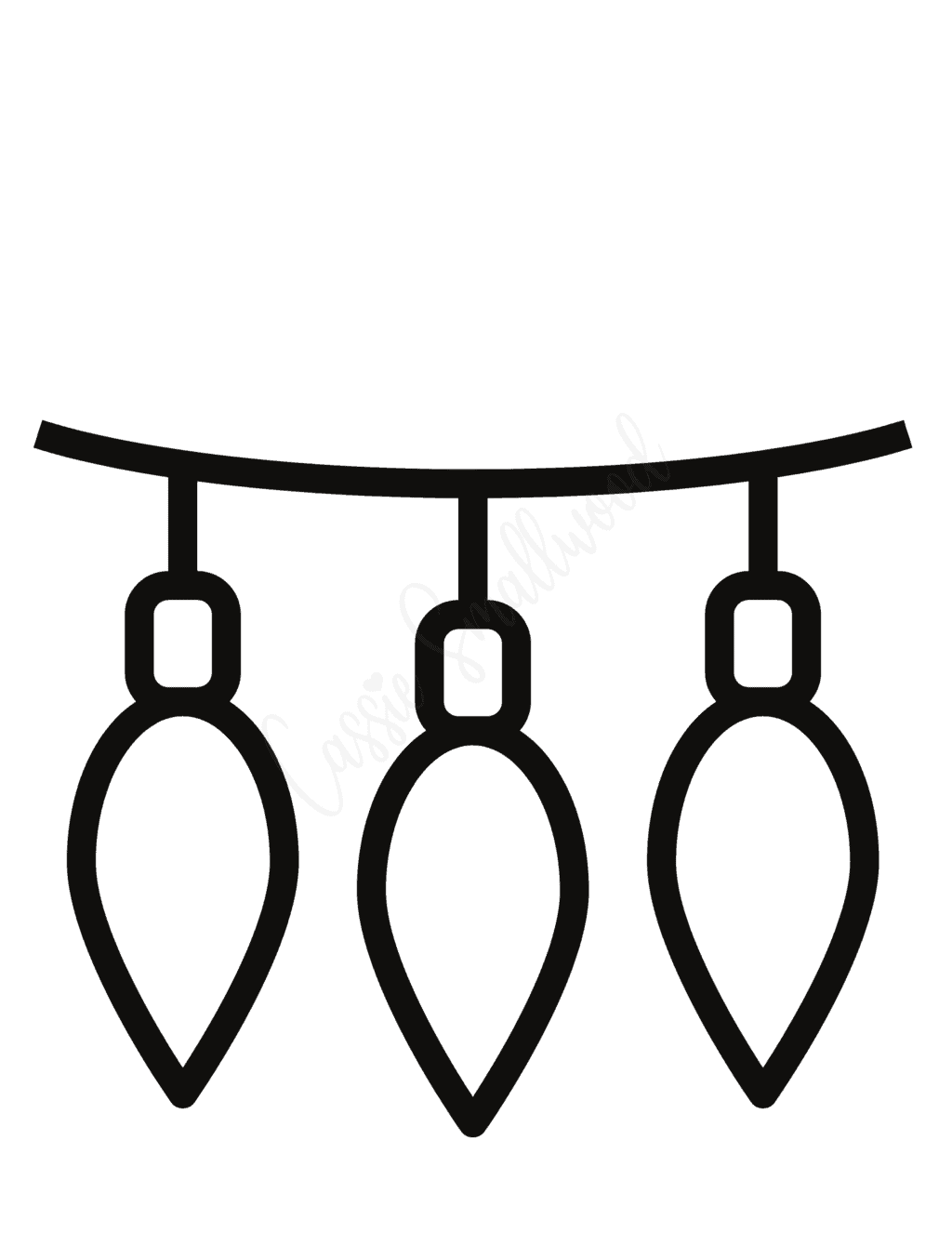 8 Pretty Christmas Lights Templates - Cassie Smallwood