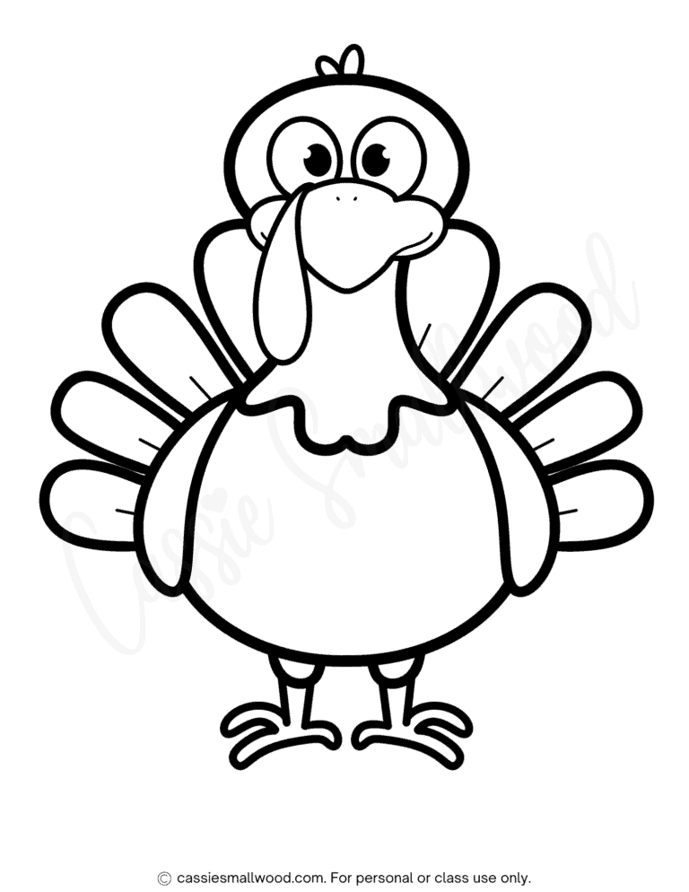 31 Cutest Turkey Templates - Cassie Smallwood