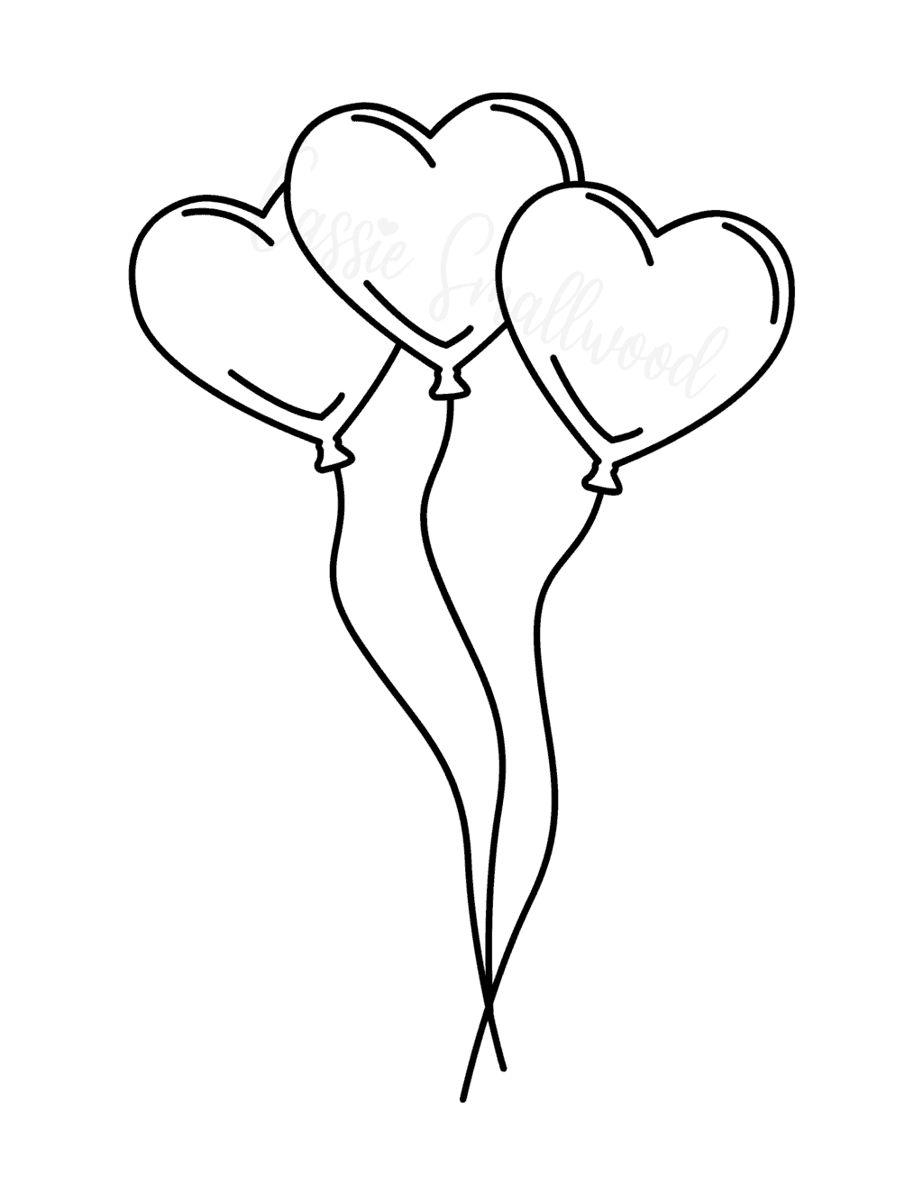 13 Cute Balloon Templates (Free Printable) - Cassie Smallwood