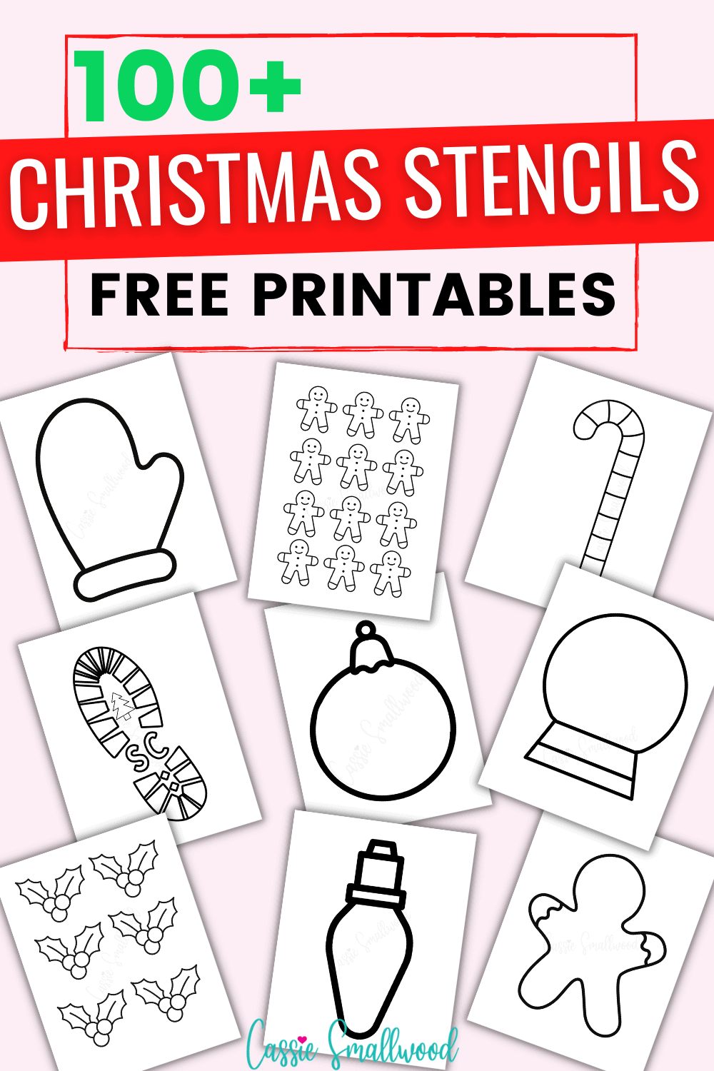 Free Printable Christmas Stencils - Cassie Smallwood