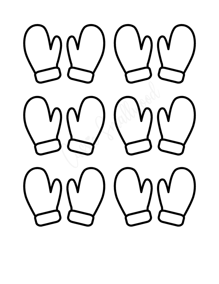 8 Cute Mitten Templates - Cassie Smallwood