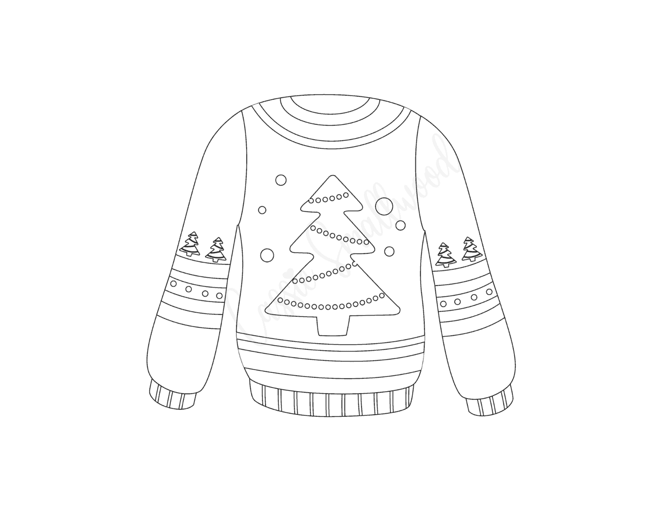 THE BEST Ugly Sweater Templates - Cassie Smallwood